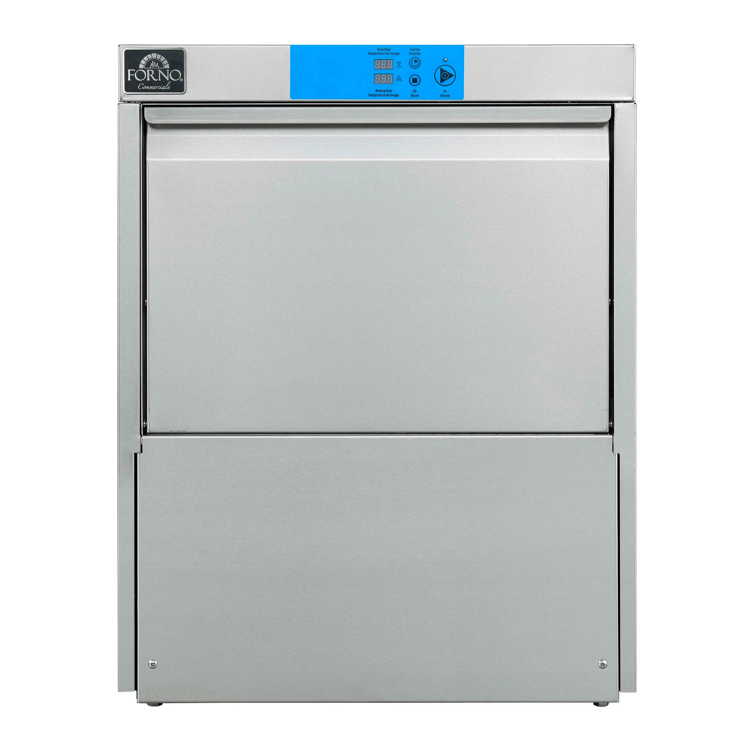 Forno Commerciale Undercounter Dishwasher in Stainless Steel, 23L Tank