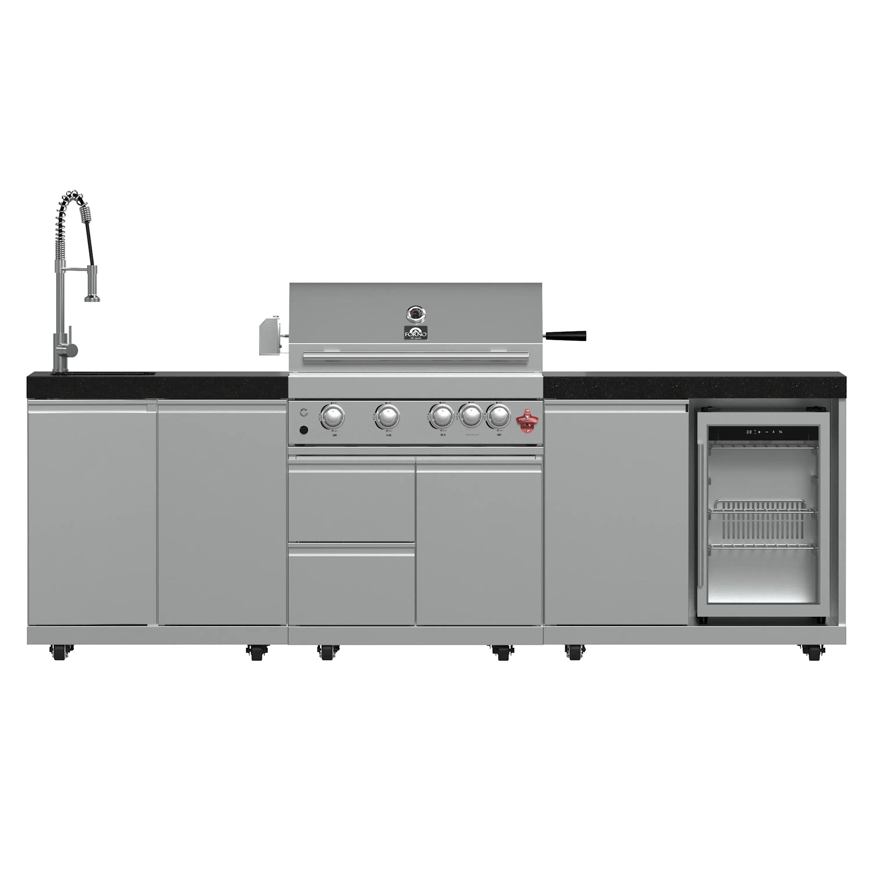 Forno Bulnes Outdoor Kitchen 30-Inch BBQ 60,000 BTU, with Sear, Rotiss