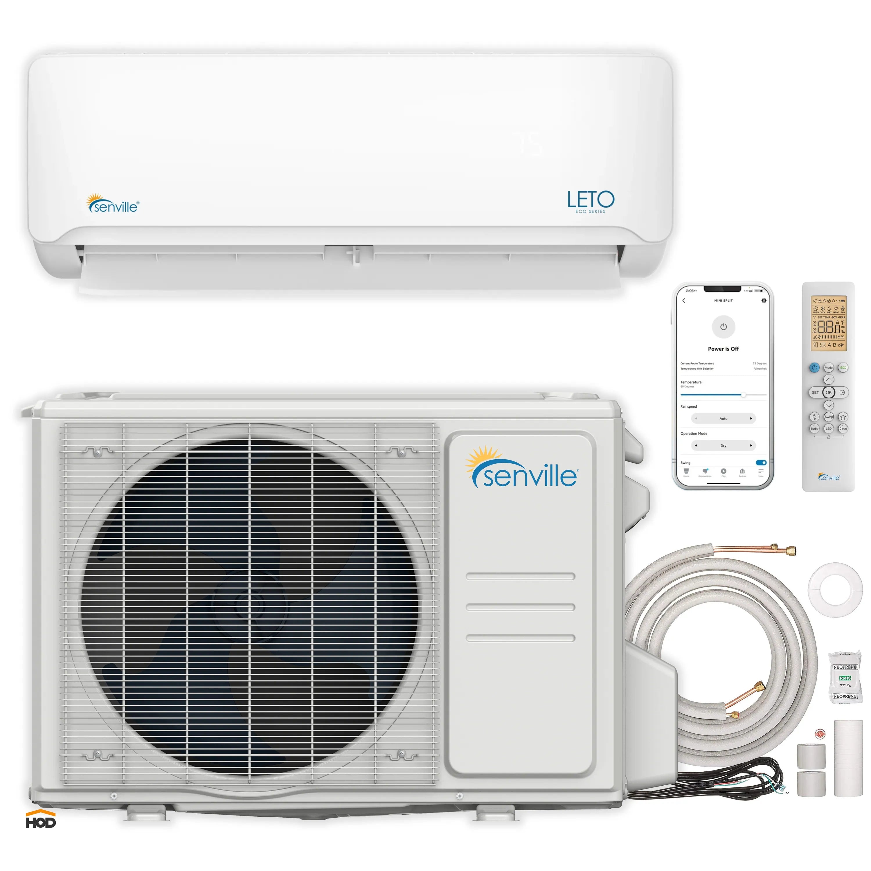 Senville LETO Series 36K BTU Mini Split with 18 SEER2, 230V Ductless A