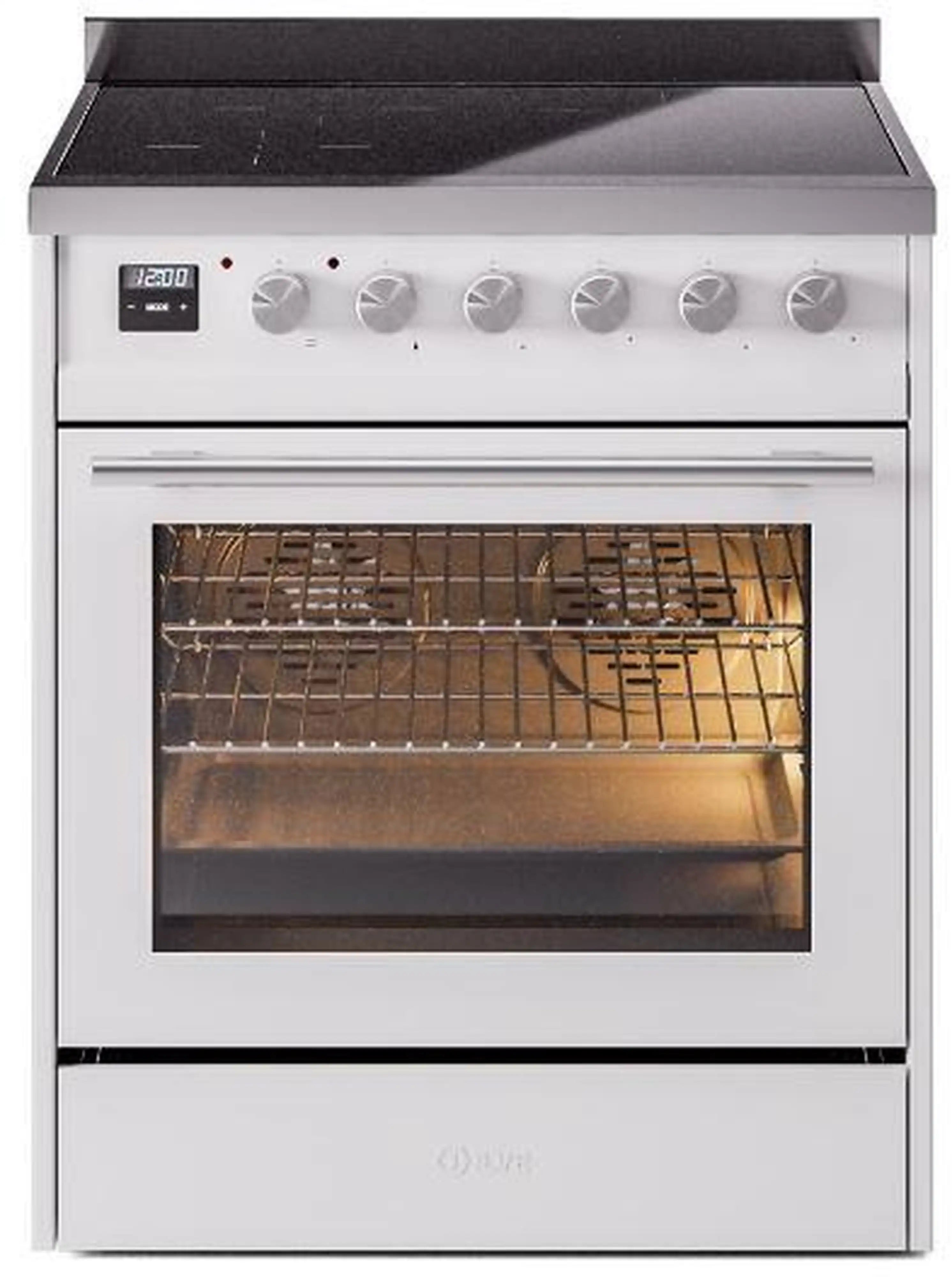 ILVE Professional Plus II 30-Inch Induction Range in White (UPI304WMPW