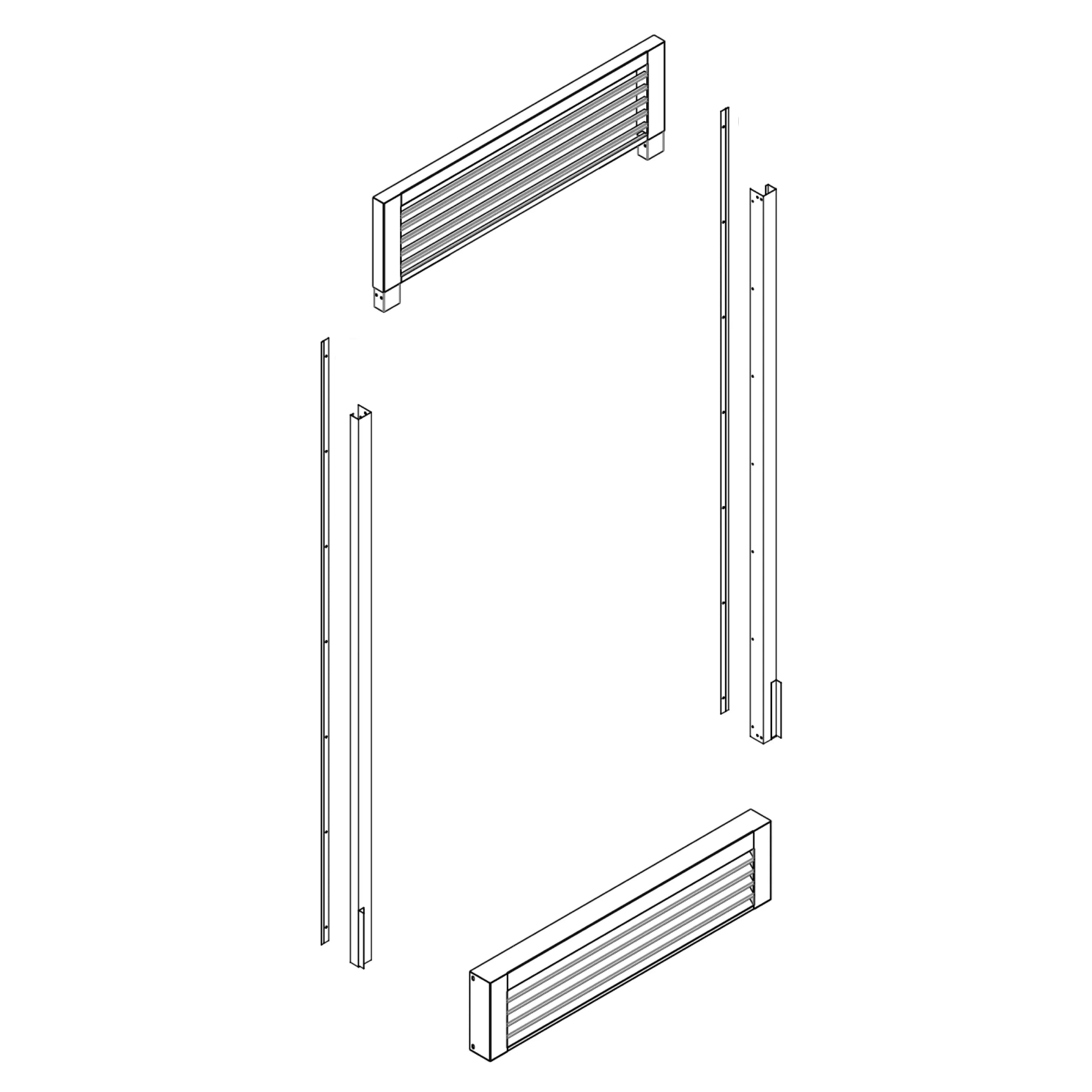 Forno Grille Trim Kit for Moena French Door Refrigerator (FFRBI1820-36